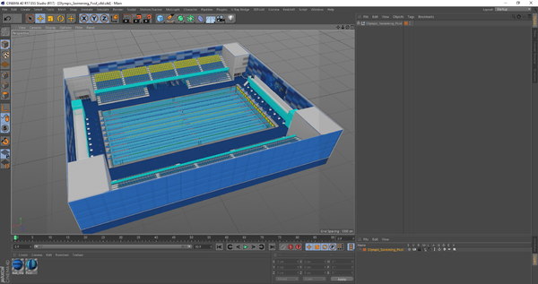 Free 3D olympic swimming pool model - TurboSquid 1509529