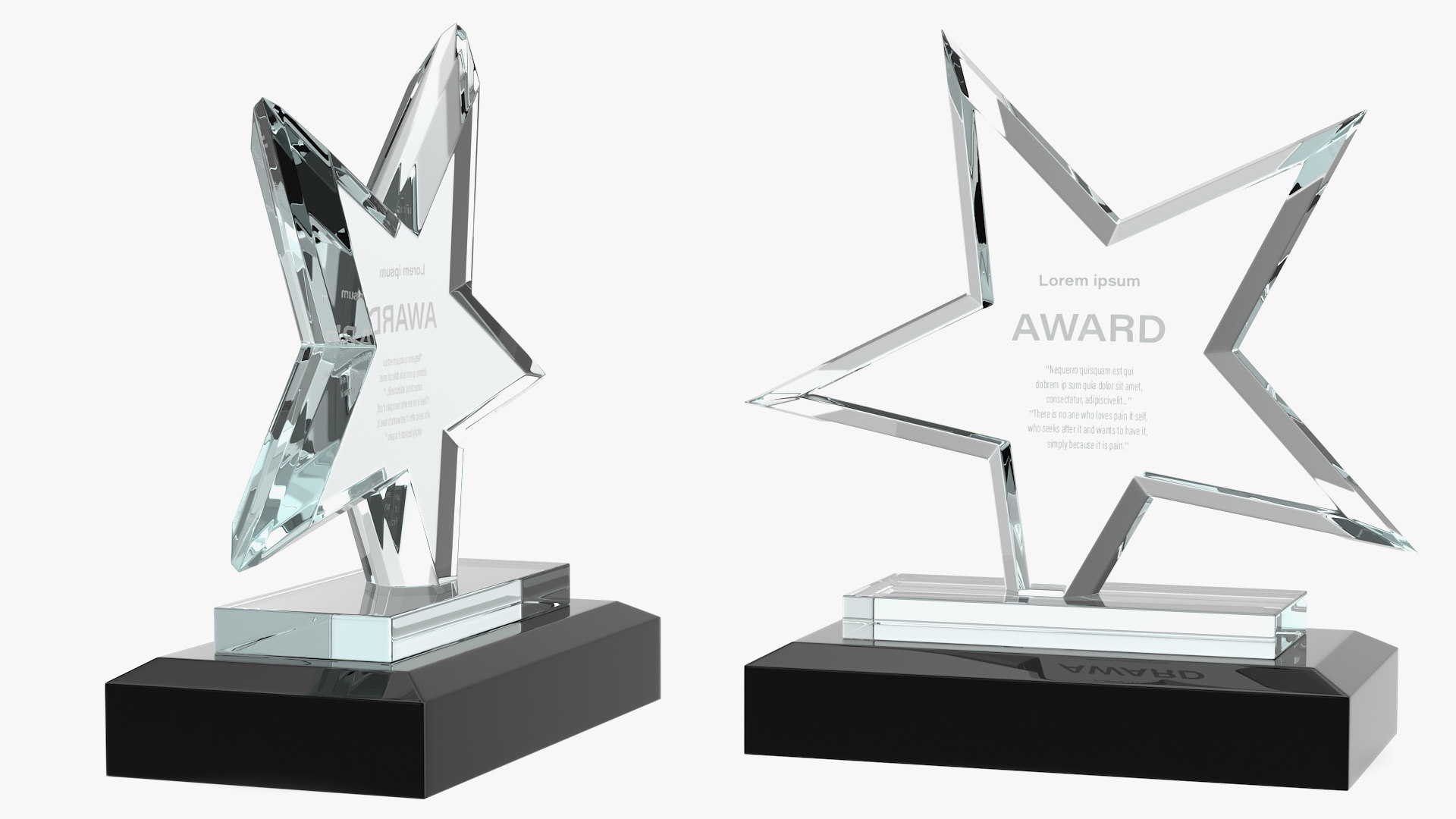 Star Glass Award Trophy 3d Turbosquid 1509751