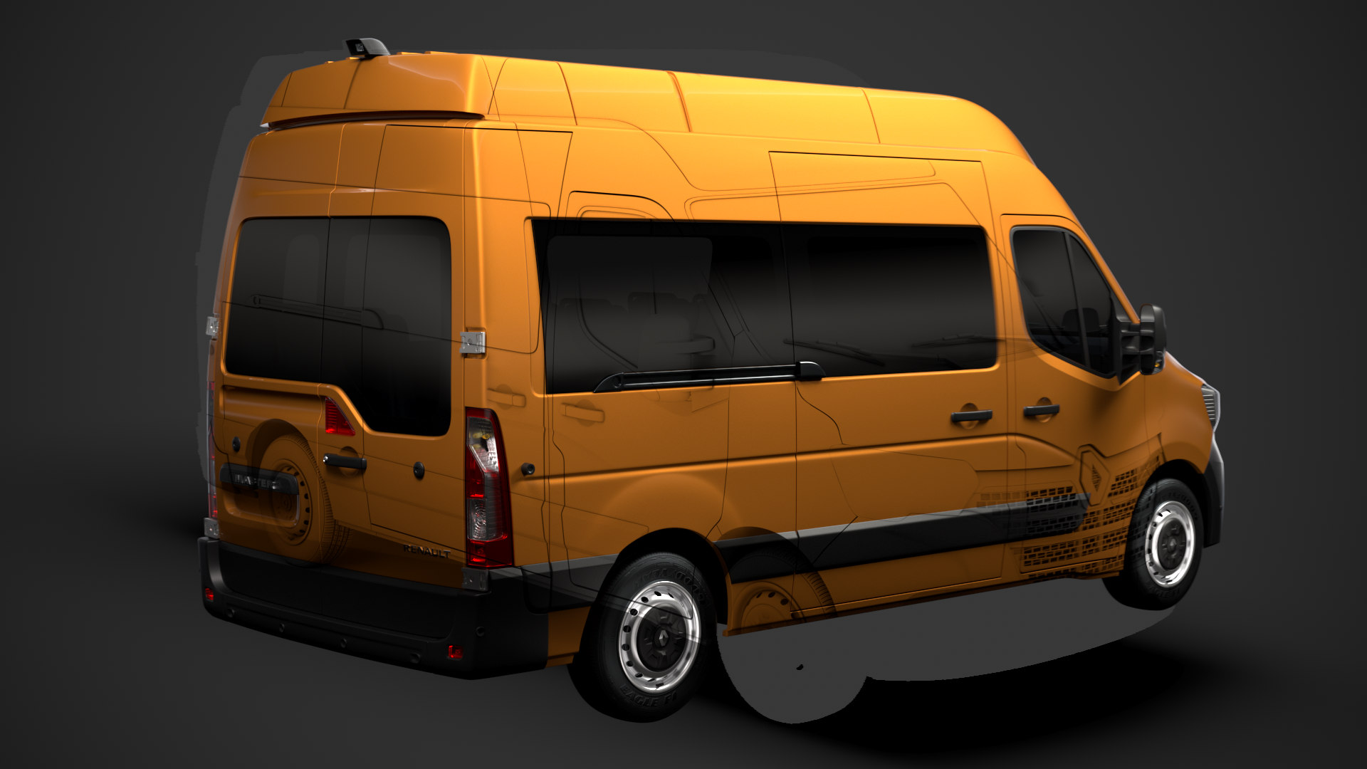 Renault master l2h3 minibus 3D model - TurboSquid 1509603