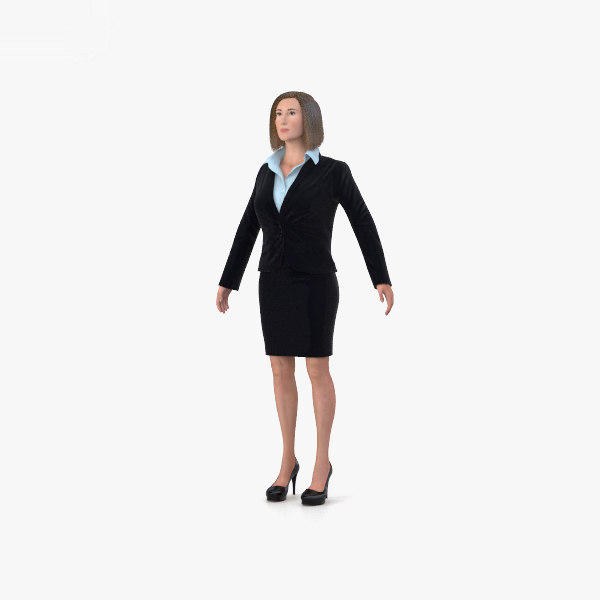 3D business woman model - TurboSquid 1509662