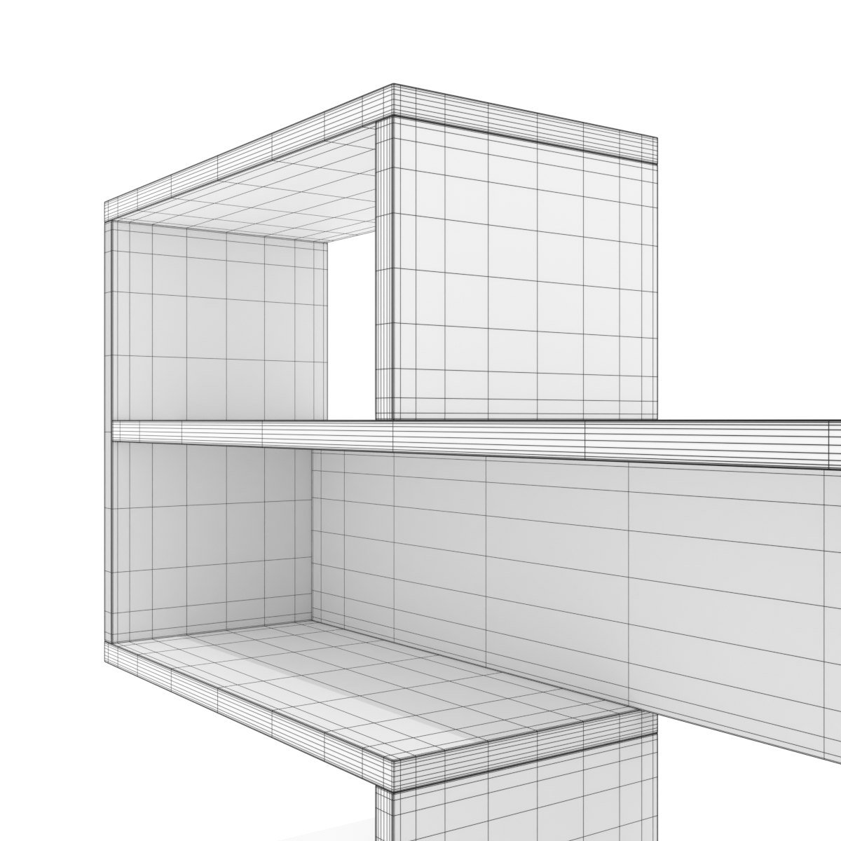 Free 3D modern shelf unit - TurboSquid 1509788