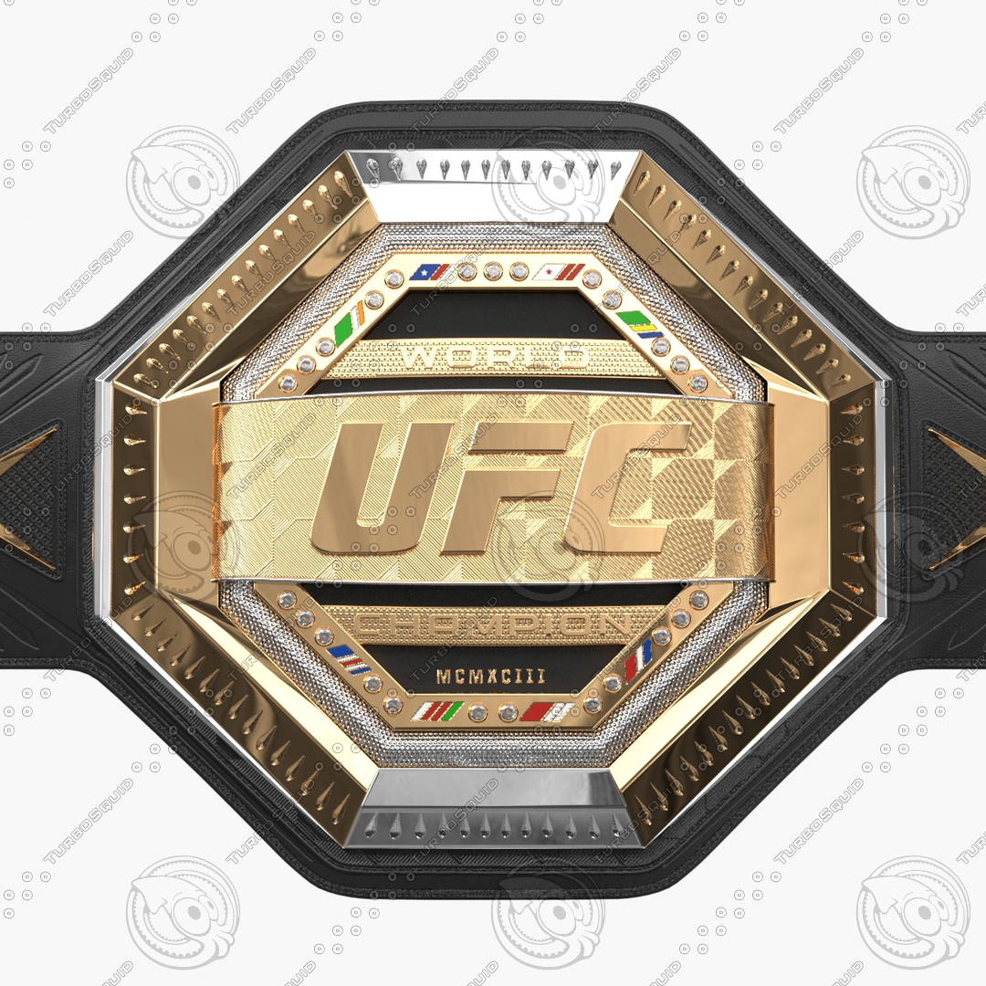 UFC冠军腰带3D模型 - TurboSquid 1475419