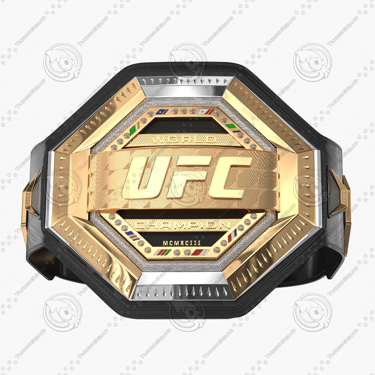 modelo 3d Cinturón de campeón de UFC - TurboSquid 1475436