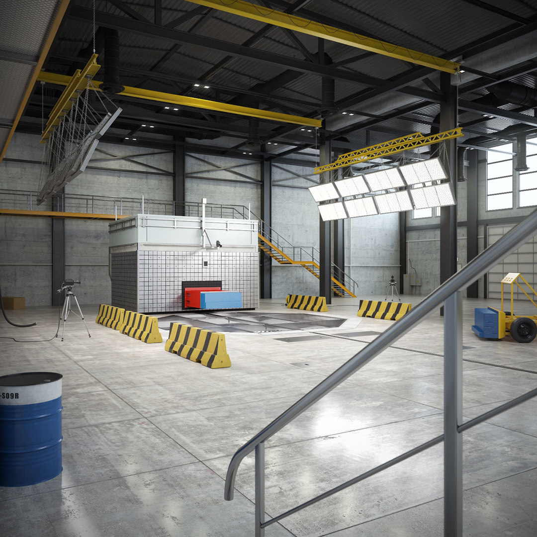 Crash test laboratory model - TurboSquid 1510012