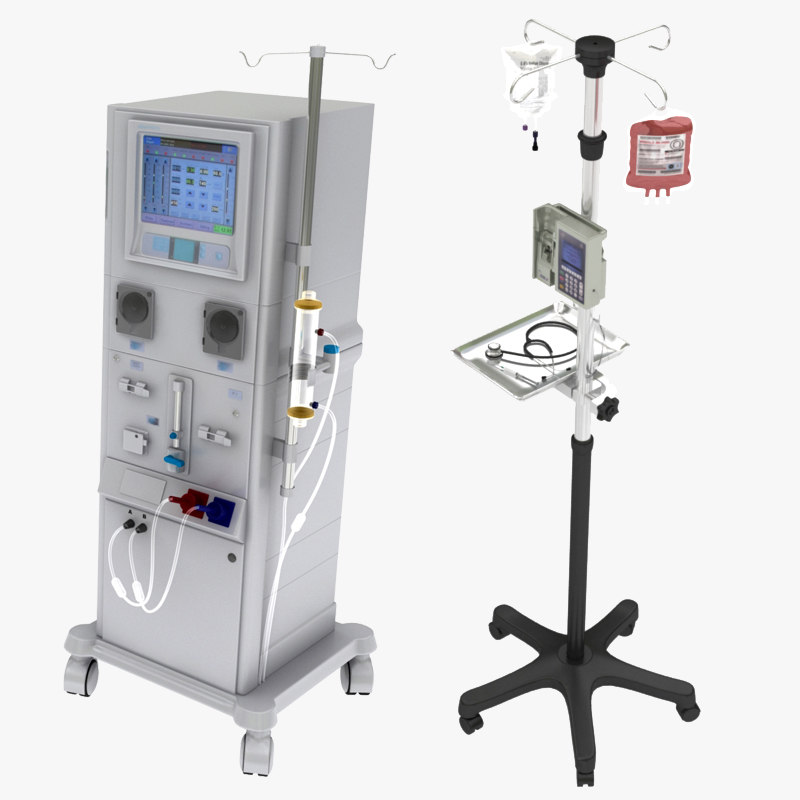 Dialysis iv stand syringe 3D model - TurboSquid 1510251