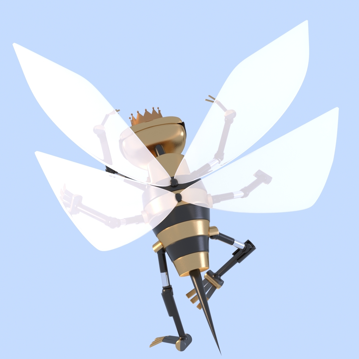 Wasp robot 3D model - TurboSquid 1510290