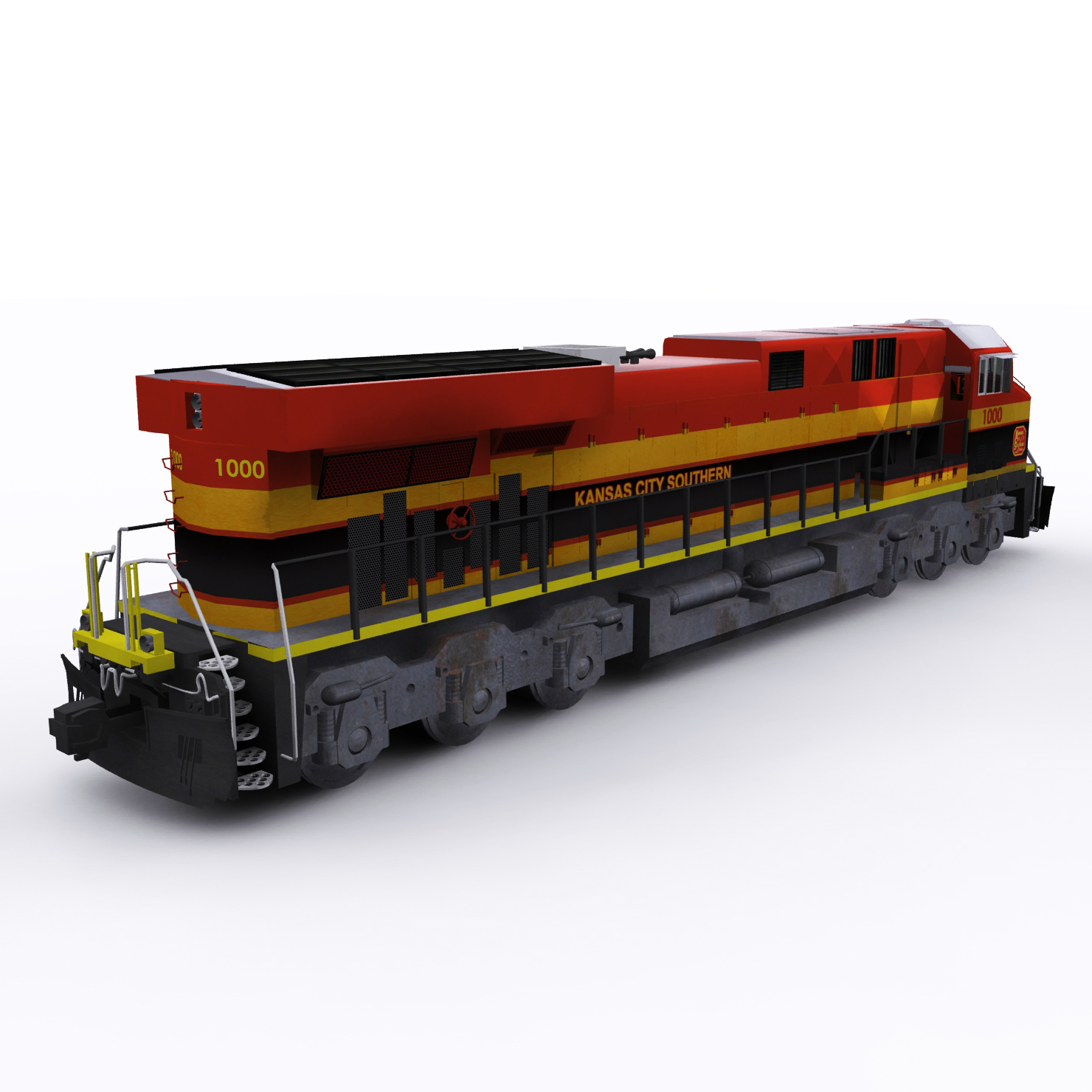 Kcs ge locomotive 3D model - TurboSquid 1510371