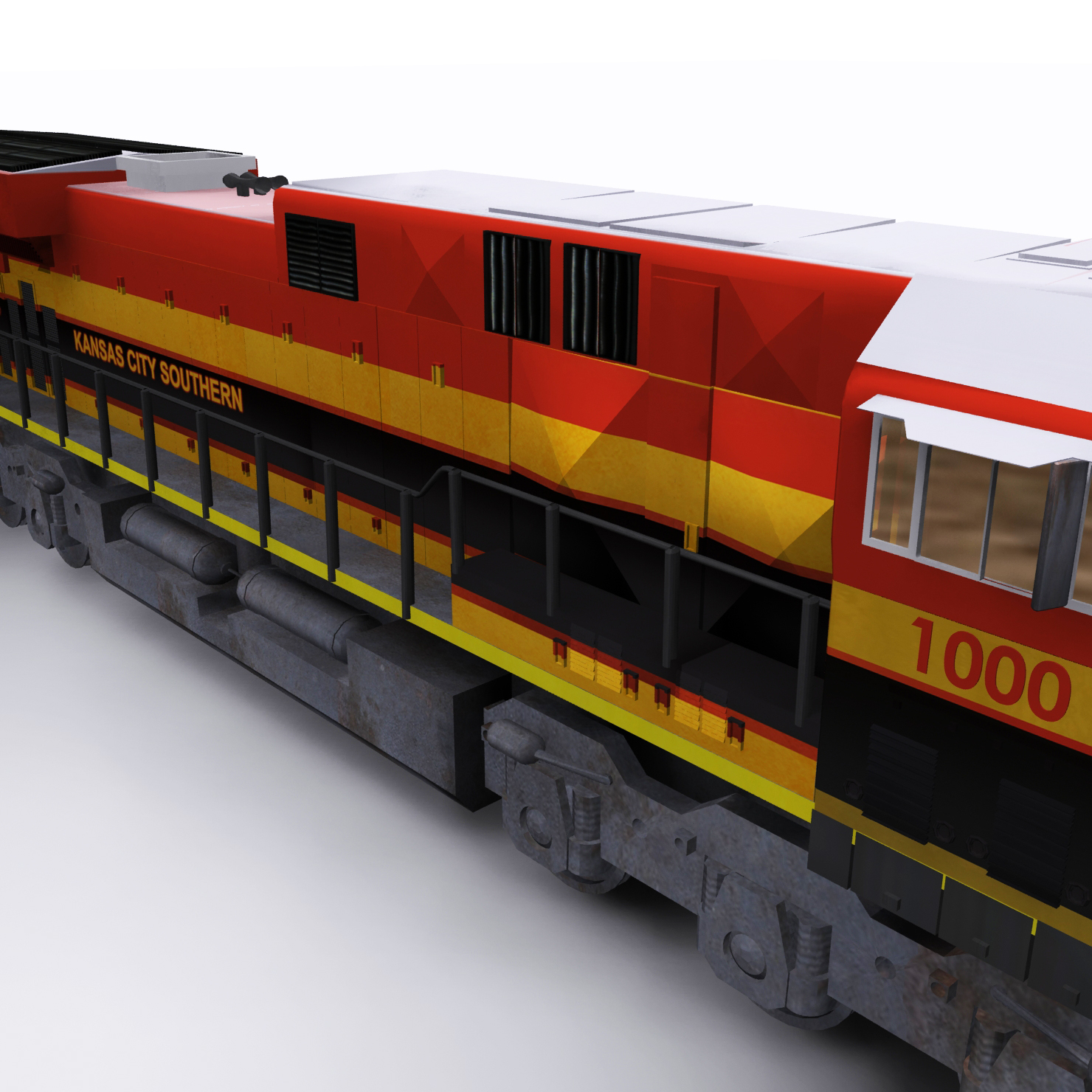Kcs ge locomotive 3D model - TurboSquid 1510371