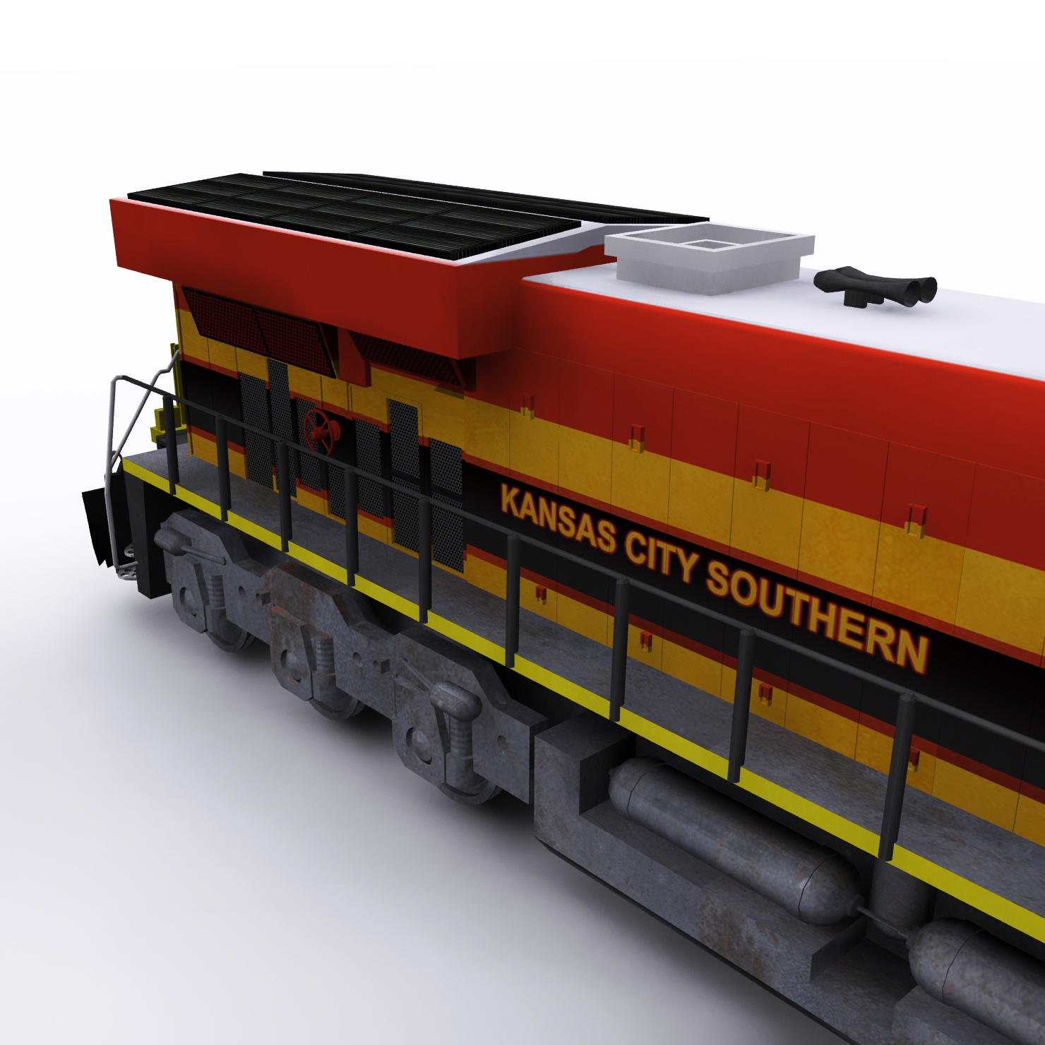 Kcs ge locomotive 3D model - TurboSquid 1510371