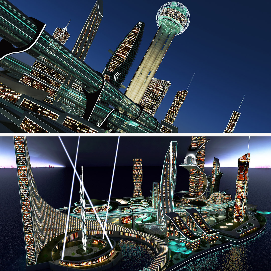 Future city 3D model - TurboSquid 1510490
