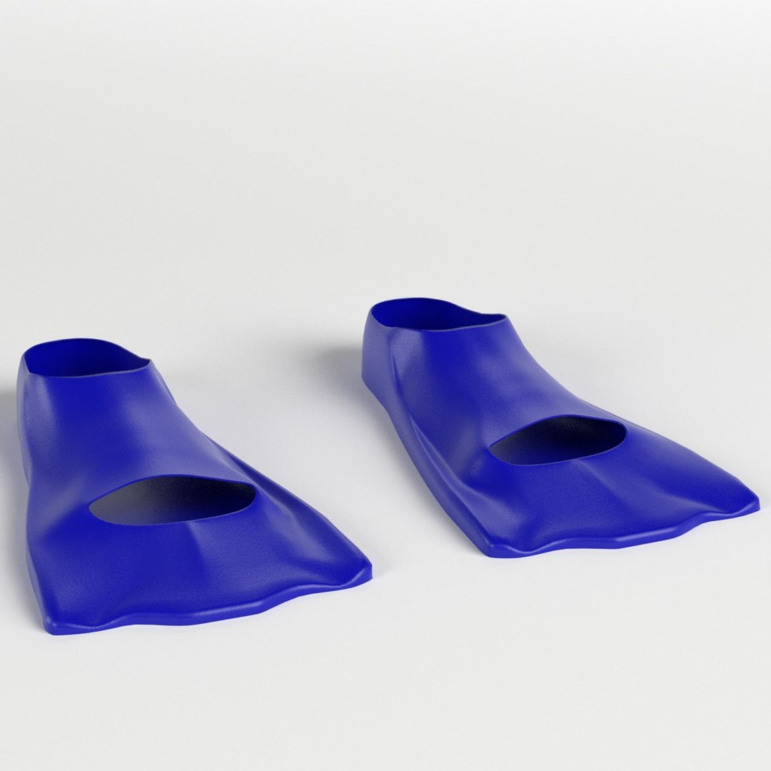 Swimming fins 2 3D model - TurboSquid 1382260