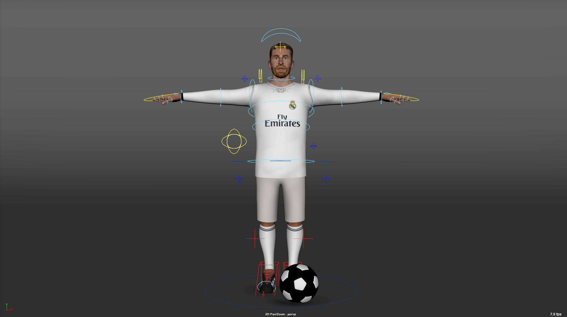 Real sergio ramos modeled 3D model - TurboSquid 1510507