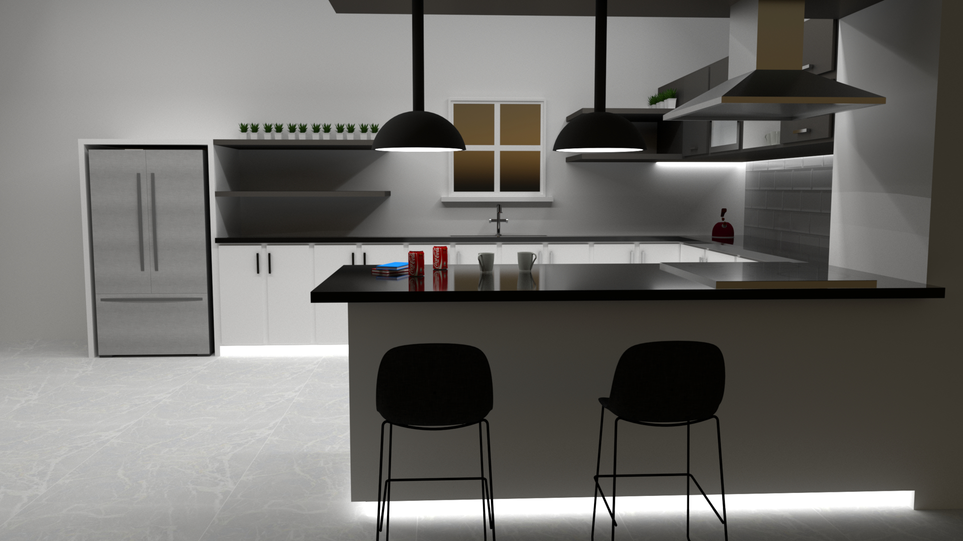 Kitchen sketchup rendered 3D model - TurboSquid 1510814