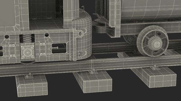 Mining locomotive minecart railway 3D model - TurboSquid 1511238