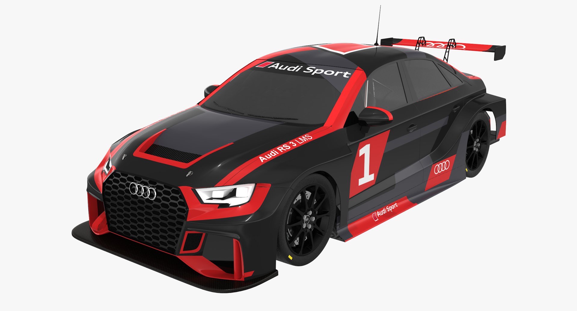 3D model audi rs3 lms tcr - TurboSquid 1386583