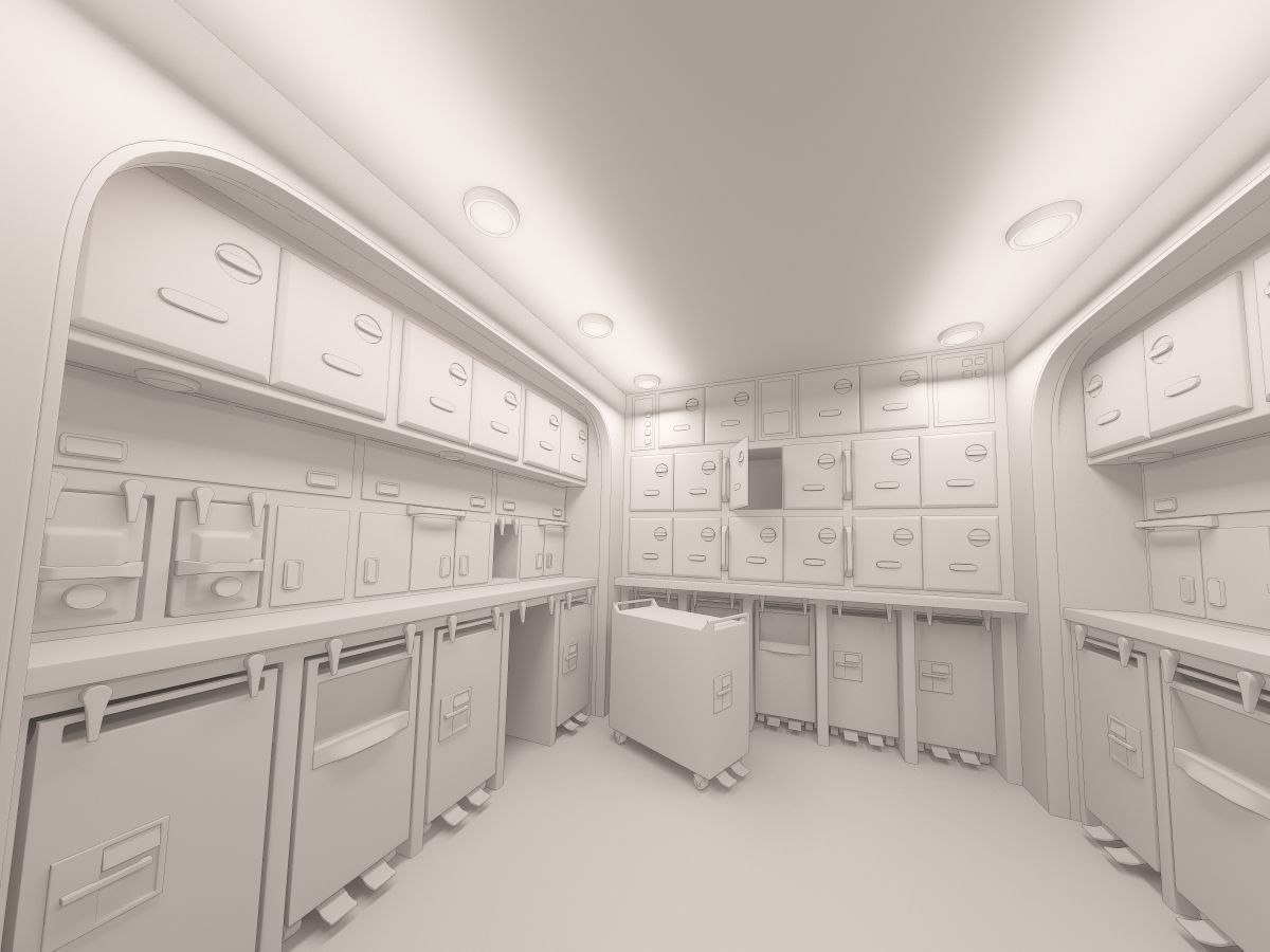 Onboard aircraft kitchen 3D model - TurboSquid 1511048