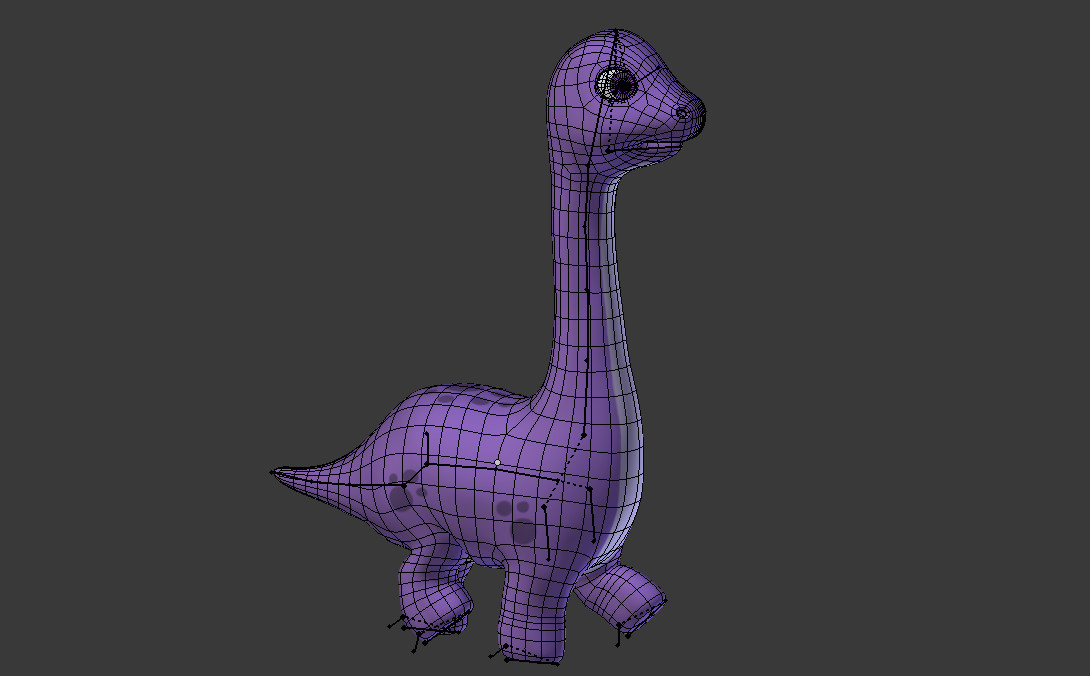 Cartoon baby brontosaurus 3D - TurboSquid 1511071