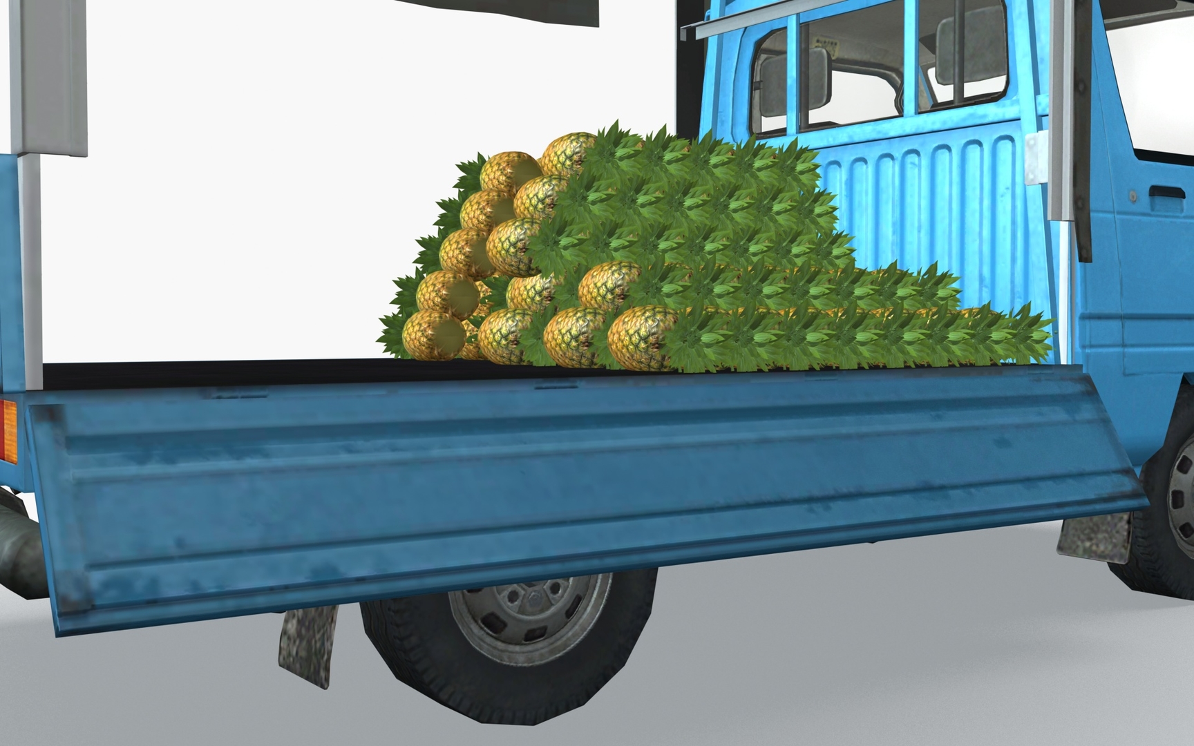 Pineapple truck 3D model - TurboSquid 1511265