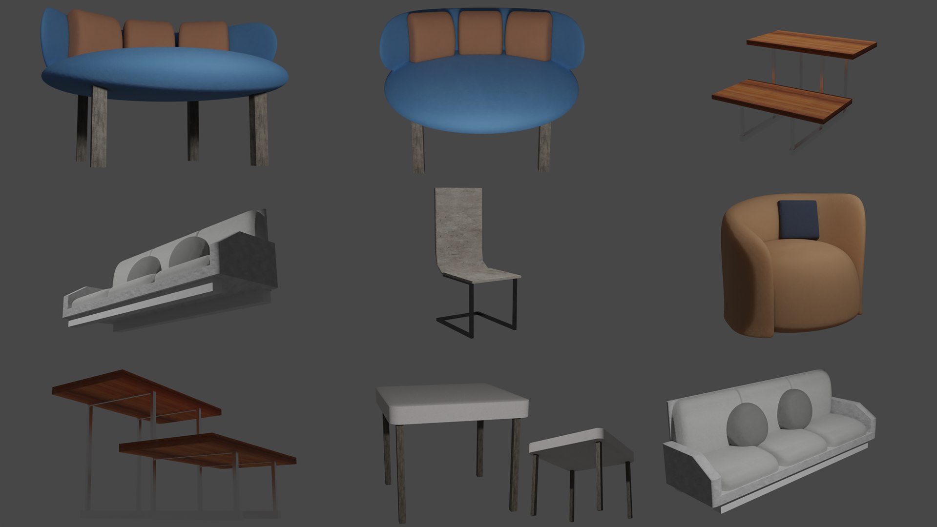 3D model pack modern design interior - TurboSquid 1511353