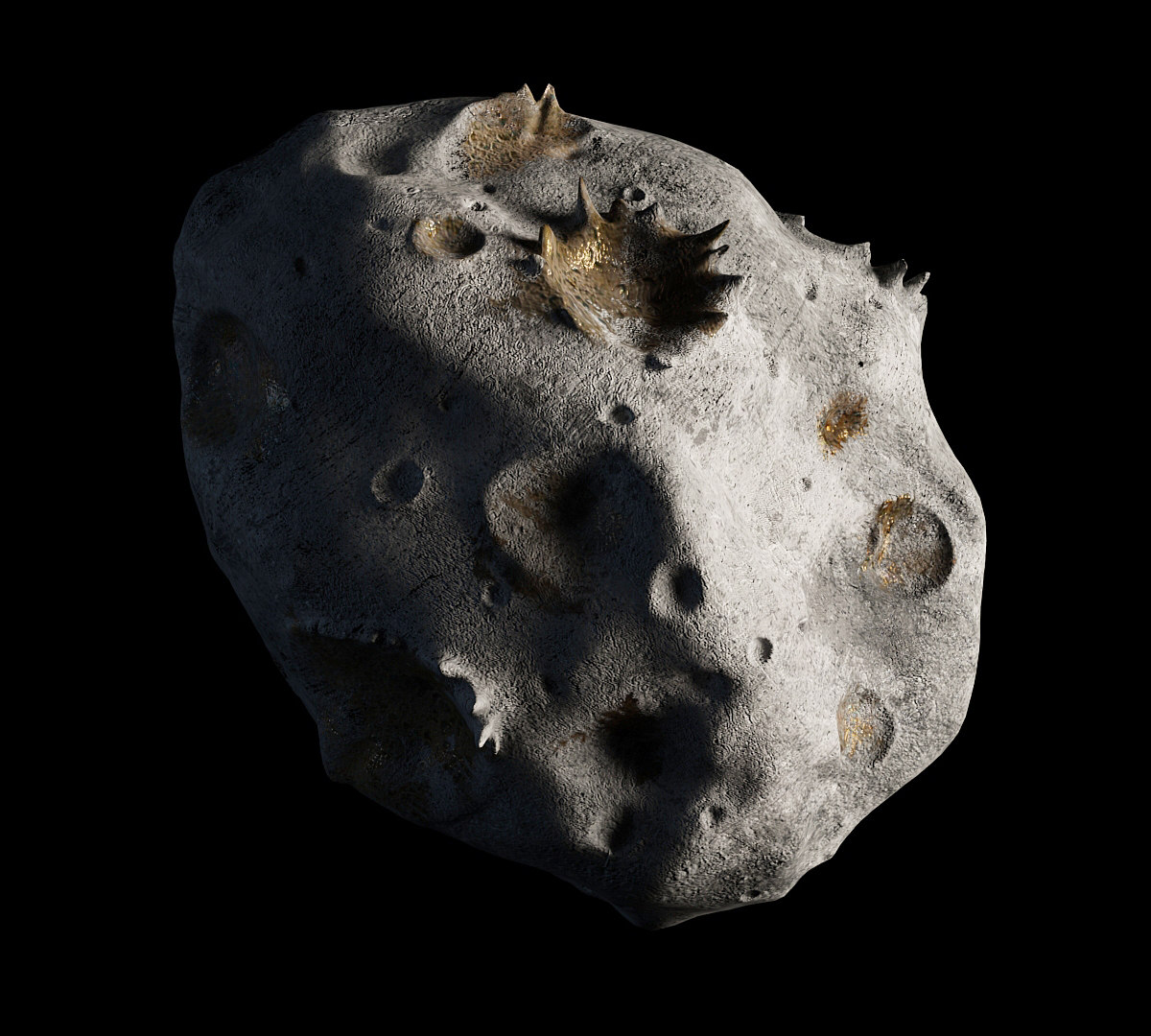 3D asteroid 16 psyche - TurboSquid 1511370