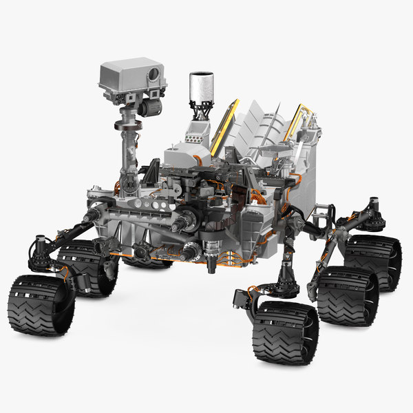 Curiosity mars rover rigged 3D model - TurboSquid 1511491