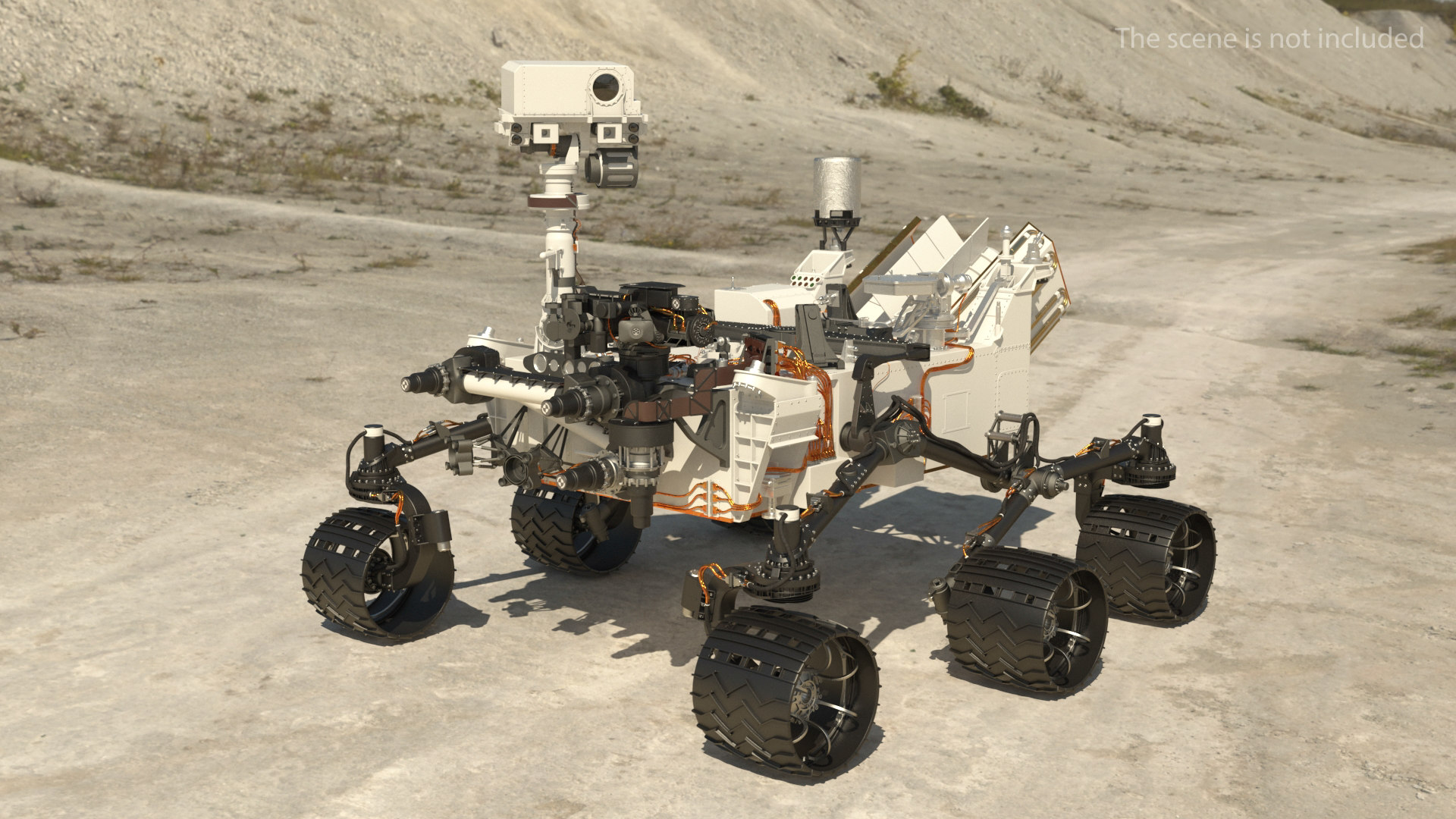 Curiosity mars rover rigged 3D model - TurboSquid 1511491