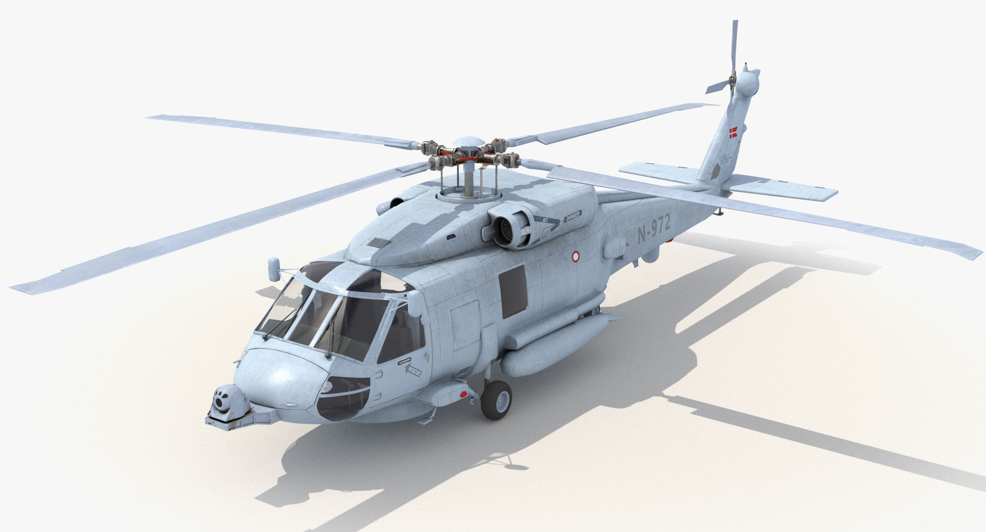 3D seahawk helicopter danish - TurboSquid 1511461