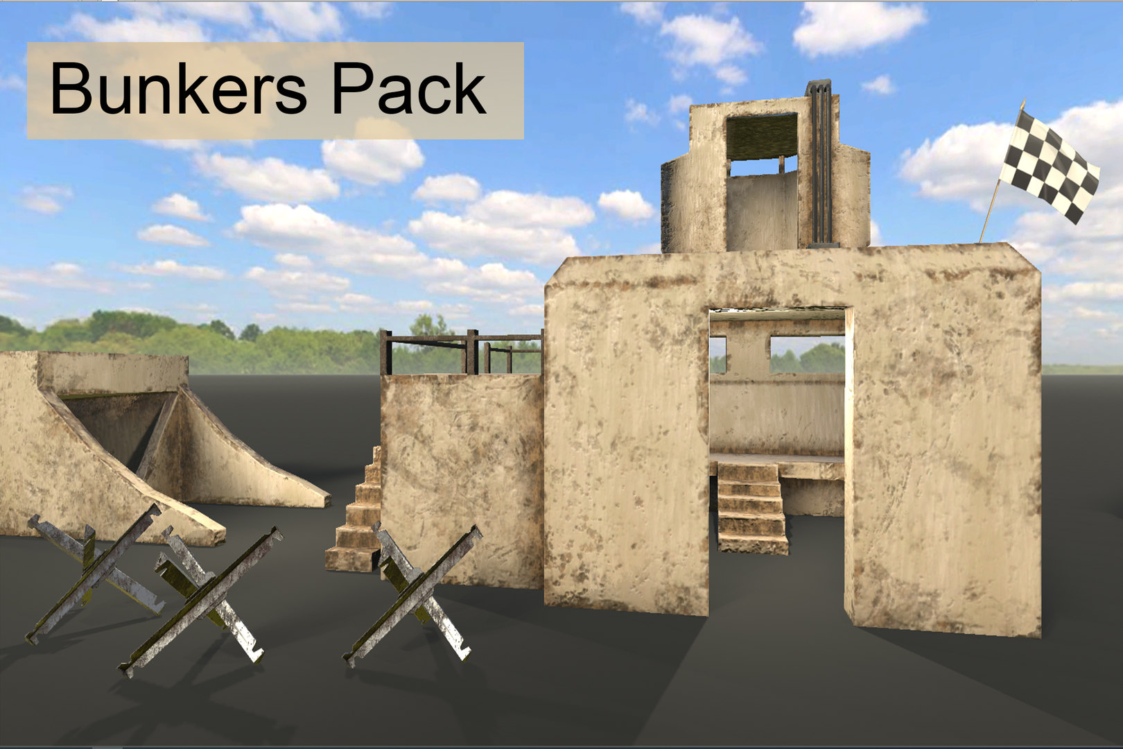 3D pack bunkers - TurboSquid 1511600