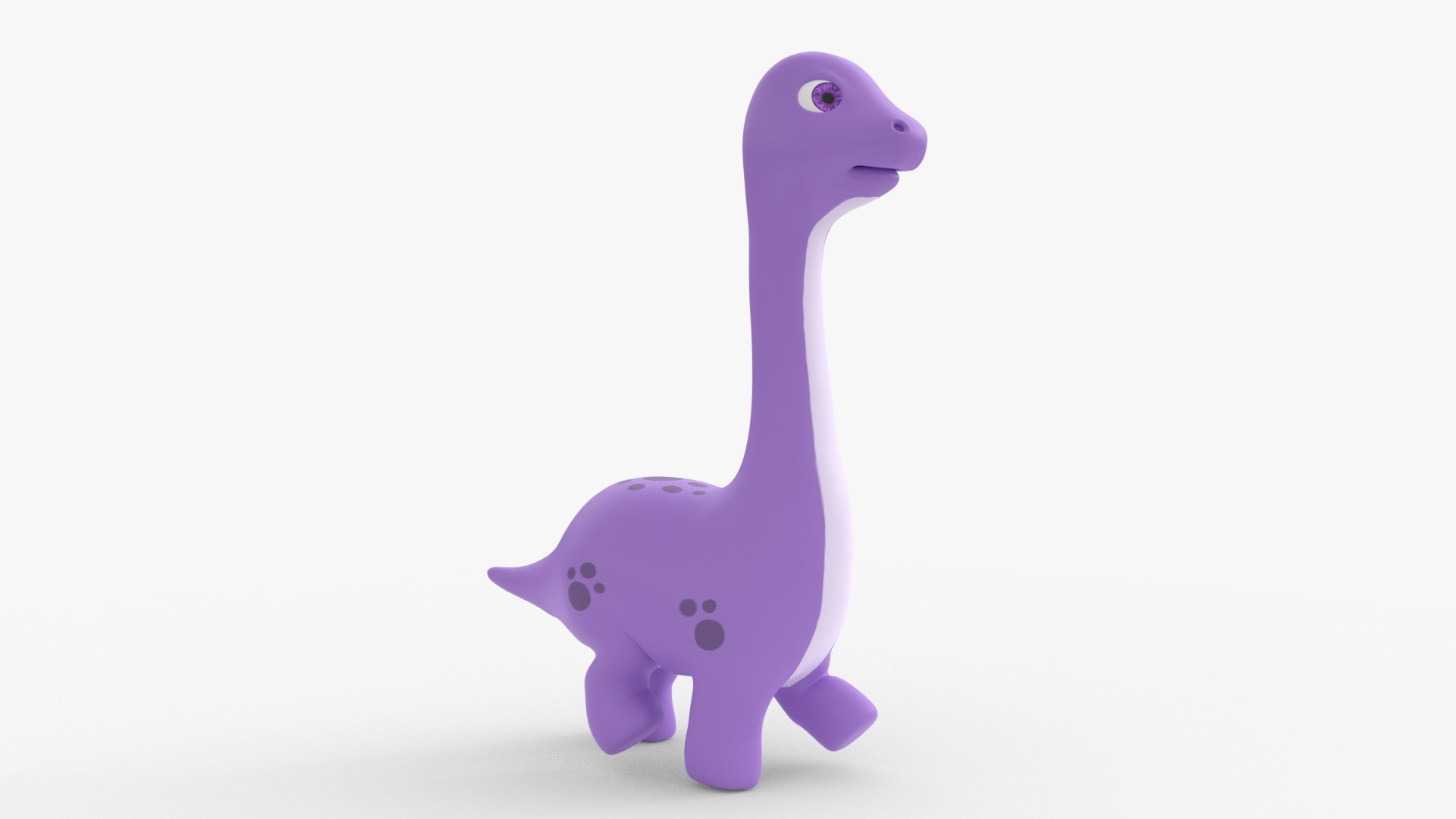 Cartoon baby brontosaurus 3D - TurboSquid 1511071