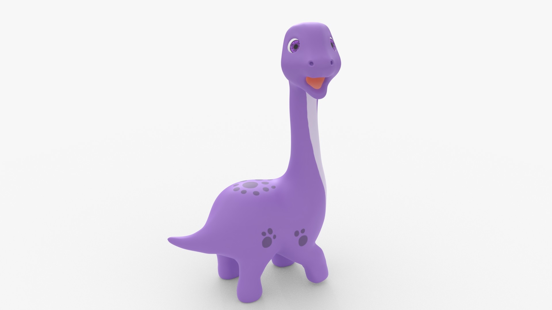Cartoon baby brontosaurus 3D - TurboSquid 1511071
