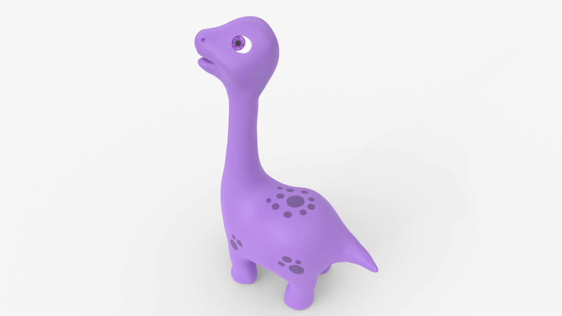 Cartoon baby brontosaurus 3D - TurboSquid 1511071