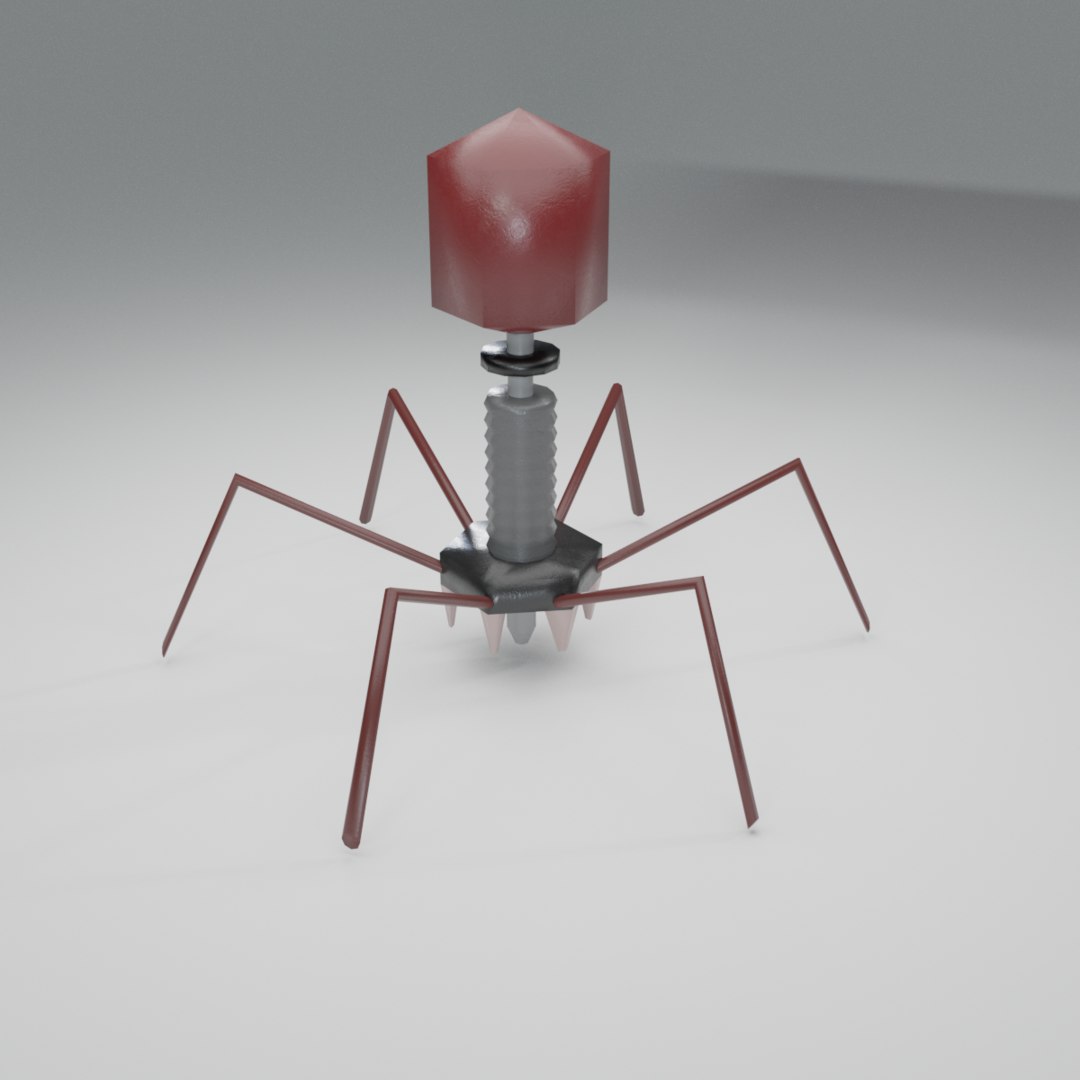 Bacteriophage model - TurboSquid 1512007