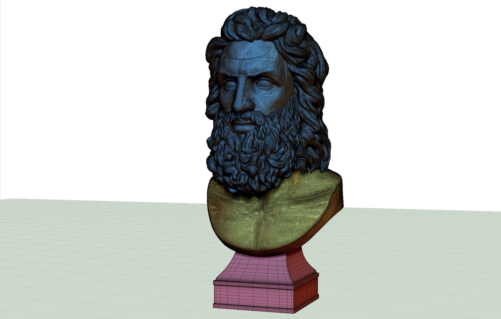 Bust god zeus 3D model - TurboSquid 1496722