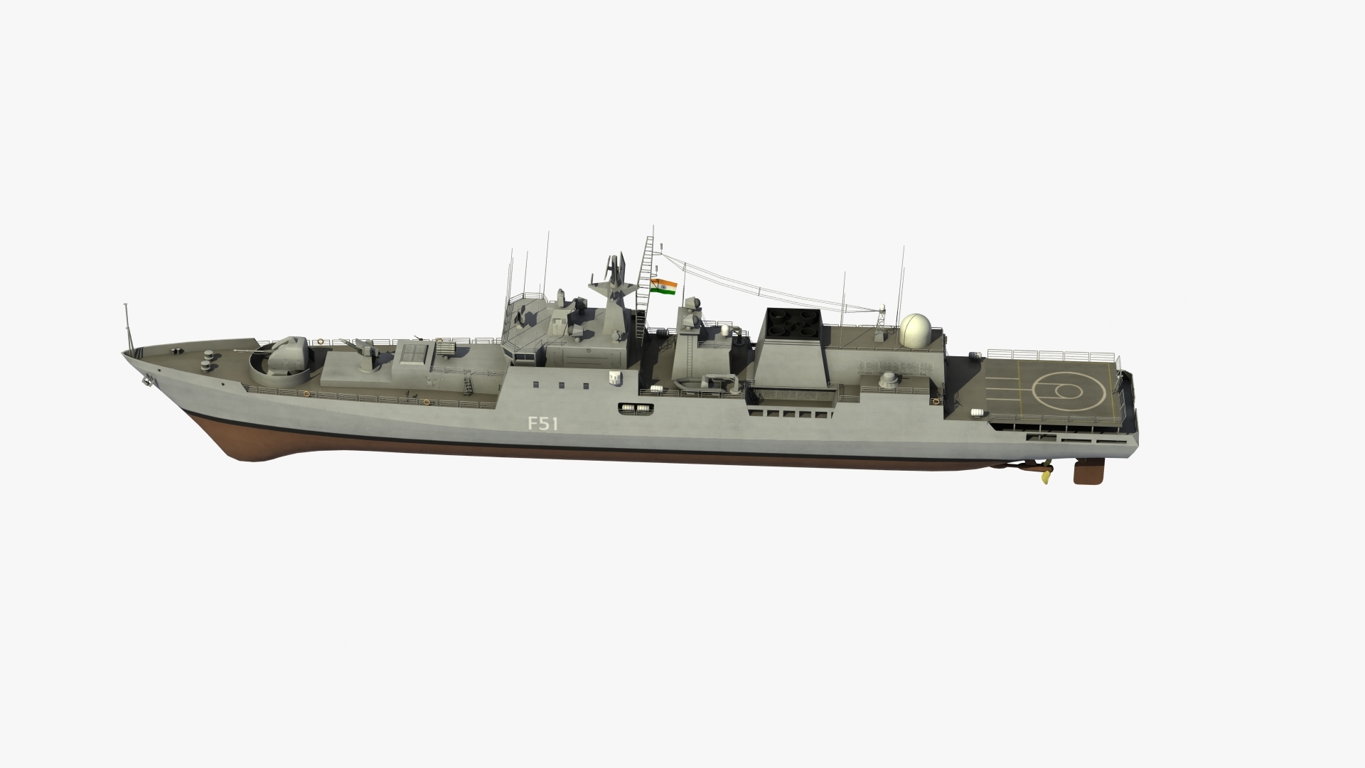 Ins talwar class frigate 3D model - TurboSquid 1511744