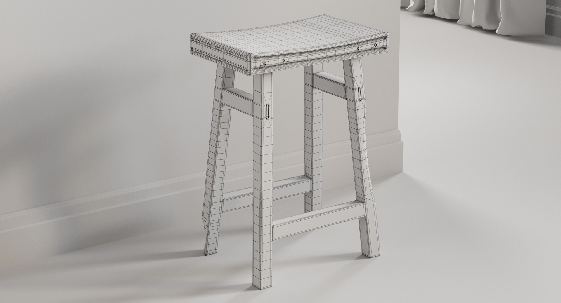 3D realistic stool model - TurboSquid 1511764