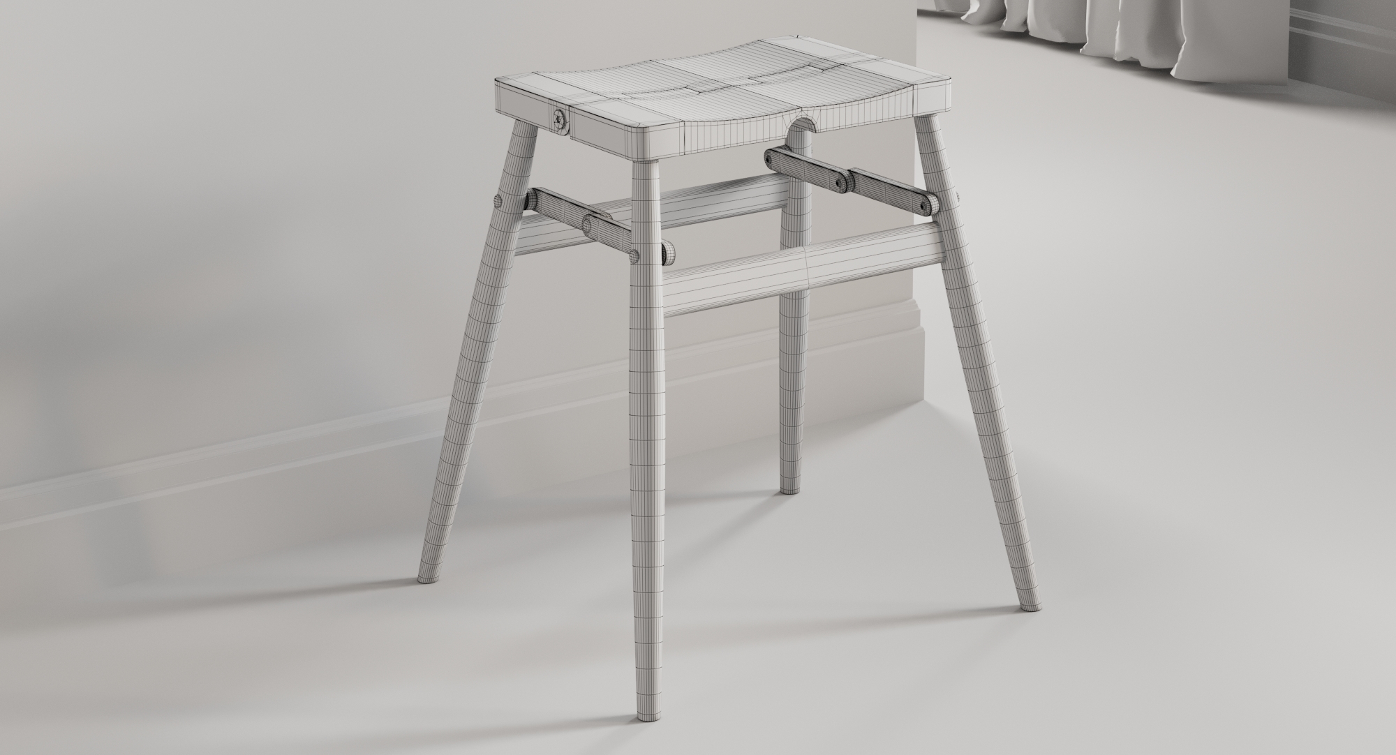 3D realistic stool model - TurboSquid 1511764