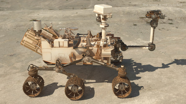 3D curiosity mars rover dusty - TurboSquid 1511838
