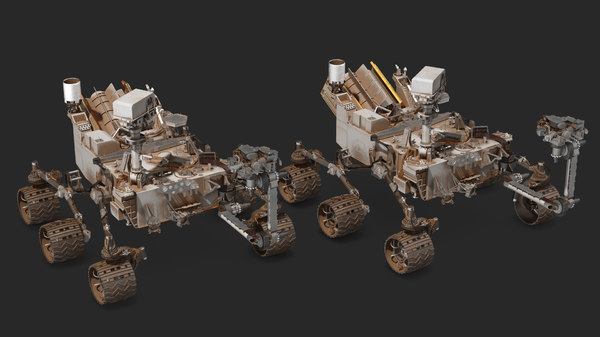 3D curiosity mars rover dusty - TurboSquid 1511838