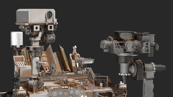 3D curiosity mars rover dusty - TurboSquid 1511838