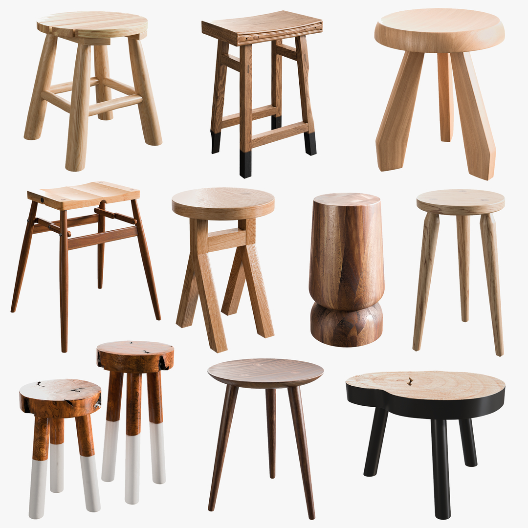 3D realistic stool model - TurboSquid 1511764