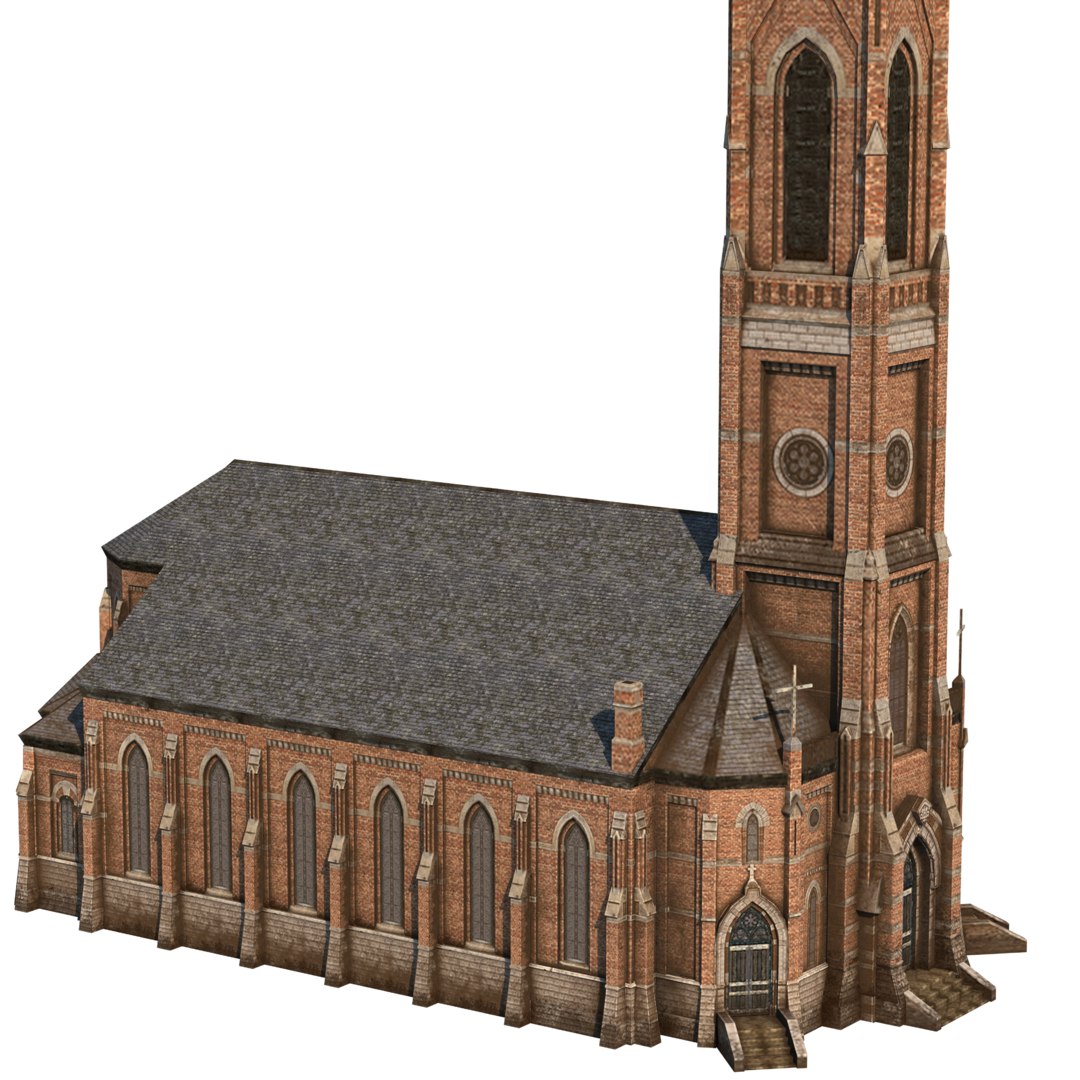 Free church 01 demo 3D model - TurboSquid 1511926