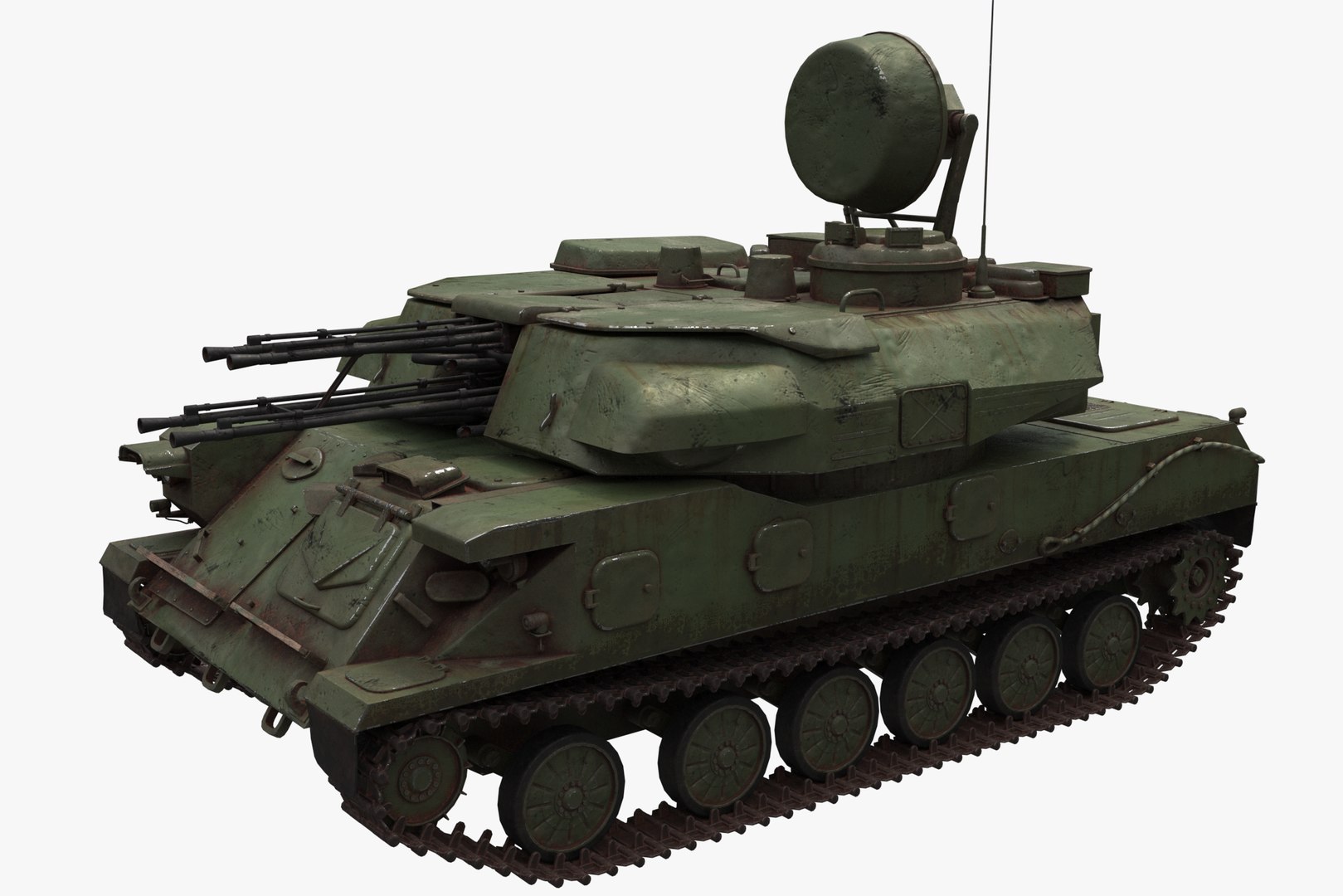 Zsu-23-4 shilka anti aircraft 3D model - TurboSquid 1511989