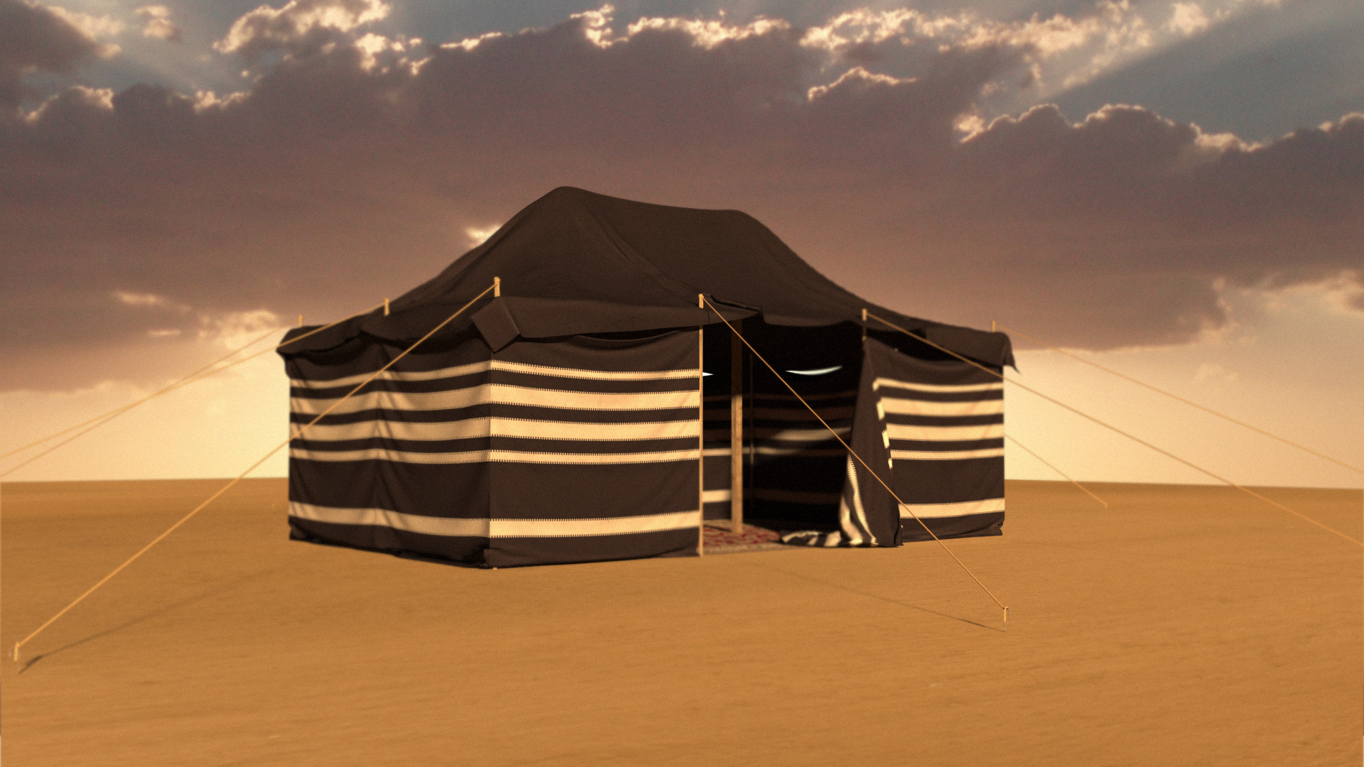 3D traditional tent model - TurboSquid 1512091