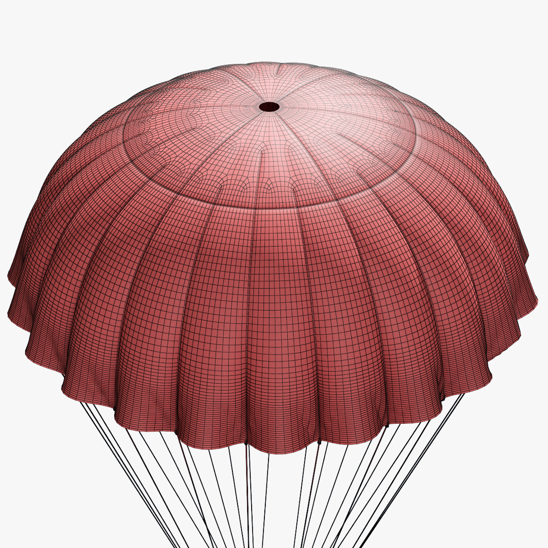 3D parachute marvelous designer model - TurboSquid 1512055
