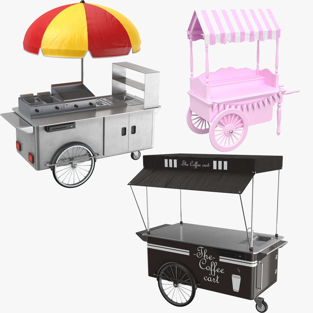 Carts modeled 3D model - TurboSquid 1512216
