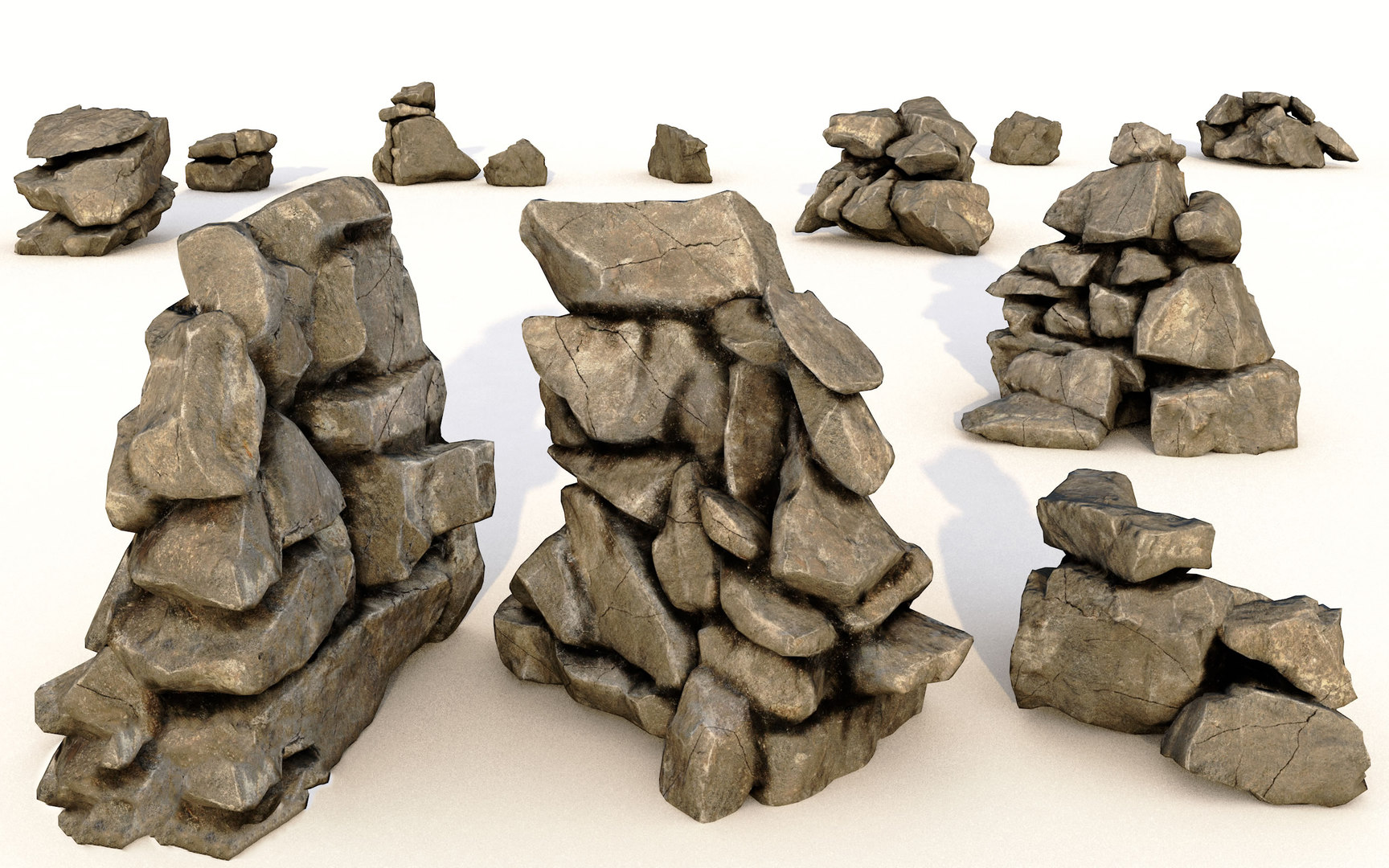 Realistic rocks cliffs 3D model - TurboSquid 1512719