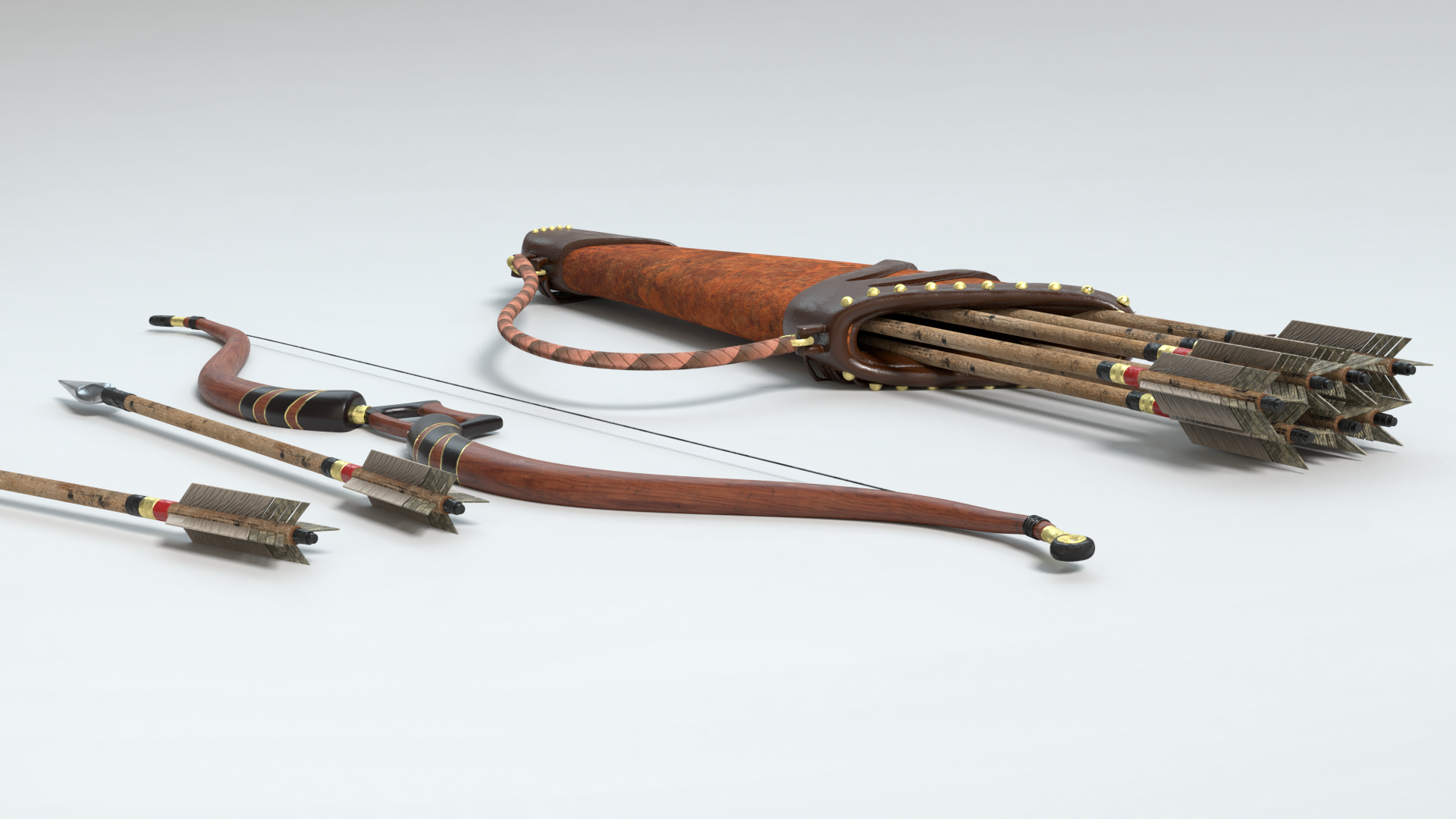 3D bow quiver model - TurboSquid 1512706