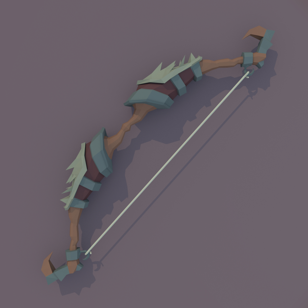 Low Poly Bow Pack 3D 모델 - TurboSquid 1512727