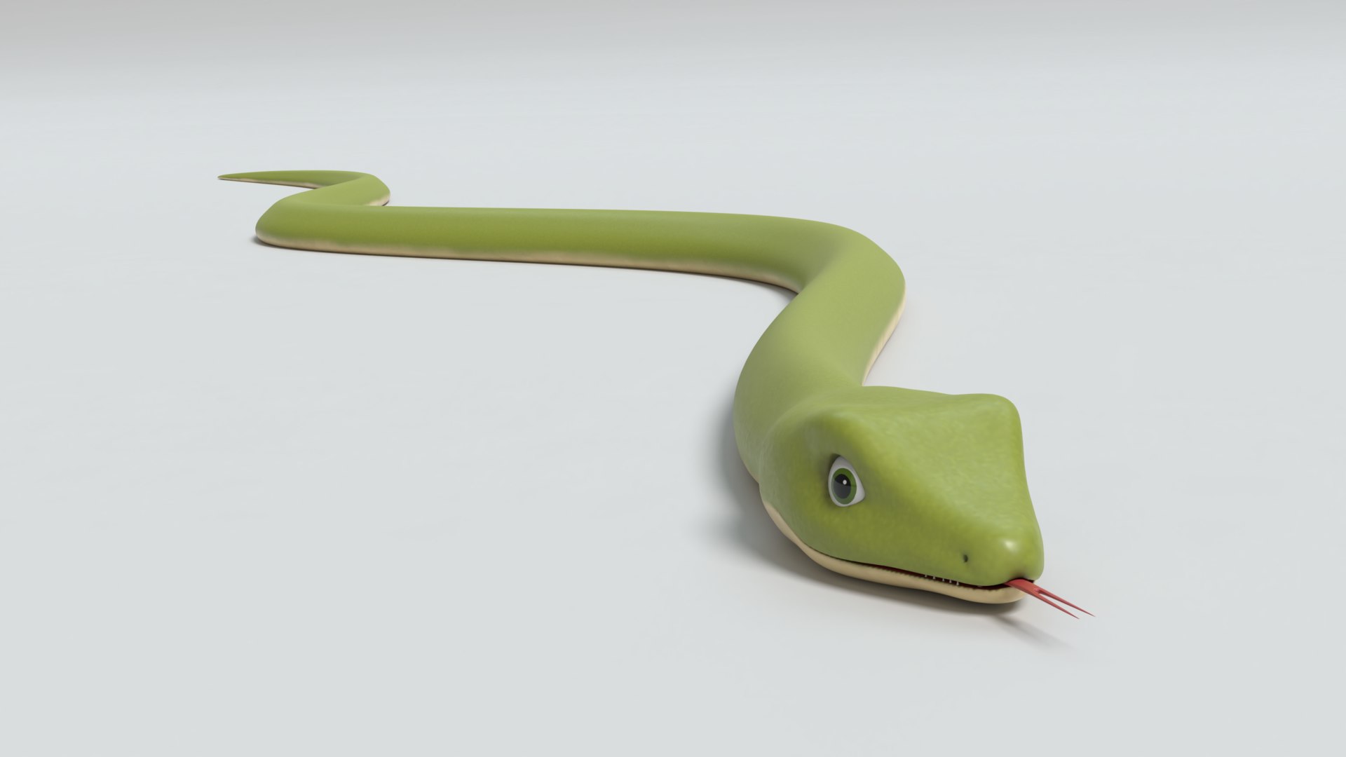 Snake cartoon 3D - TurboSquid 1512723