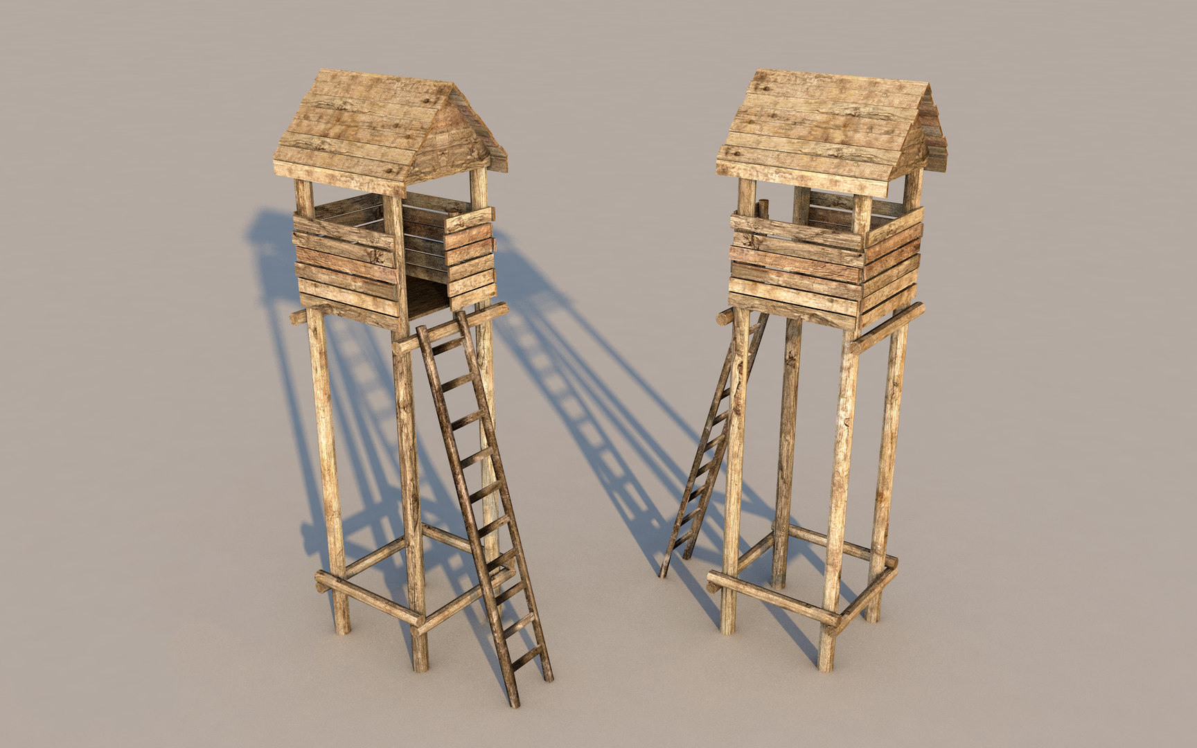 Medieval tower guard lookout 3D model - TurboSquid 1512761